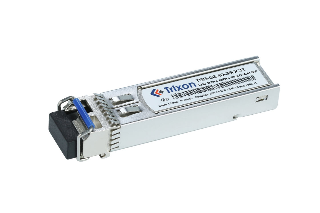 TSB-GE40-35DCR 1.25G BIDI 양방향 SFP 송신기 모듈 LC 인터페이스 40km 1310nm/1550nm -5°C ~ +70°C SMF